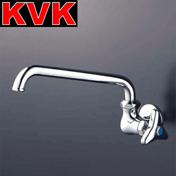 【楽天市場】KVK K10D 横形自在水栓 上向パイプ付 λ：住設建材カナモンジャー