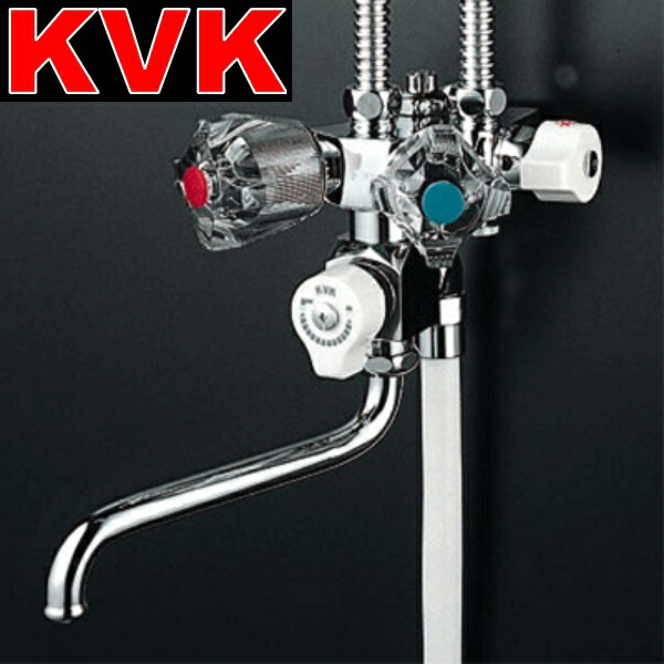 【楽天市場】KVK KF50NC シャワー水栓 ソーラー2ハンドルシャワー 専用形 λ：住設建材カナモンジャー