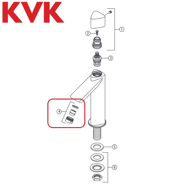 【楽天市場】KVK Z421957S 水栓部材 吐水口先端部一式 K1102用 λ：住設建材カナモンジャー