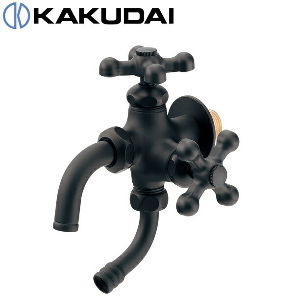 【楽天市場】カクダイ 704-301-MD 双口万能ホーム水栓【マットブラック】【704-119-13 の後継品】 〇：住設建材カナモンジャー
