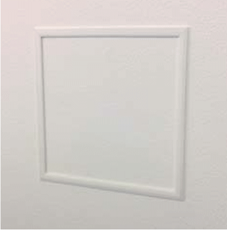 【楽天市場】フクビ化学工業 壁用点検口枠 NF11 9.5mm用 NF925 規格：250×250mm （開口寸法：265×265mm） オフホワイト （不燃内フタ付・落下防止部材取り付け済み ...