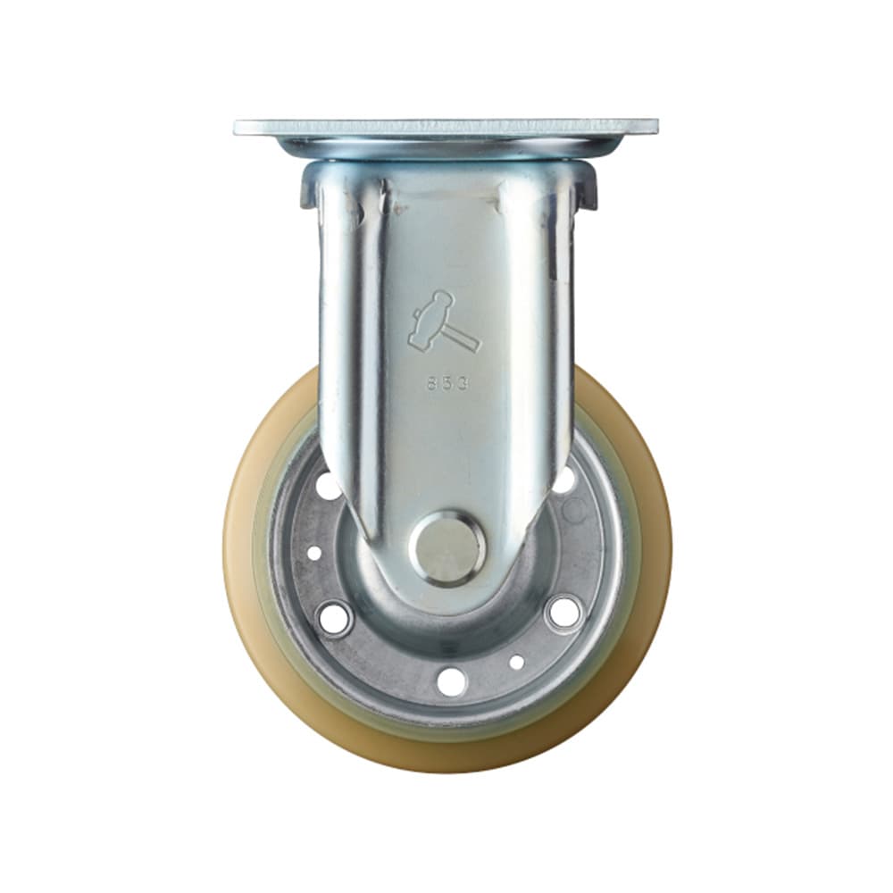 【楽天市場】ハンマーキャスター 400JRPシリーズ 固定式キャスター 420JRP-UBB125 125mm ウレタン(B入)車 ストッパーなし：カネマサ金物