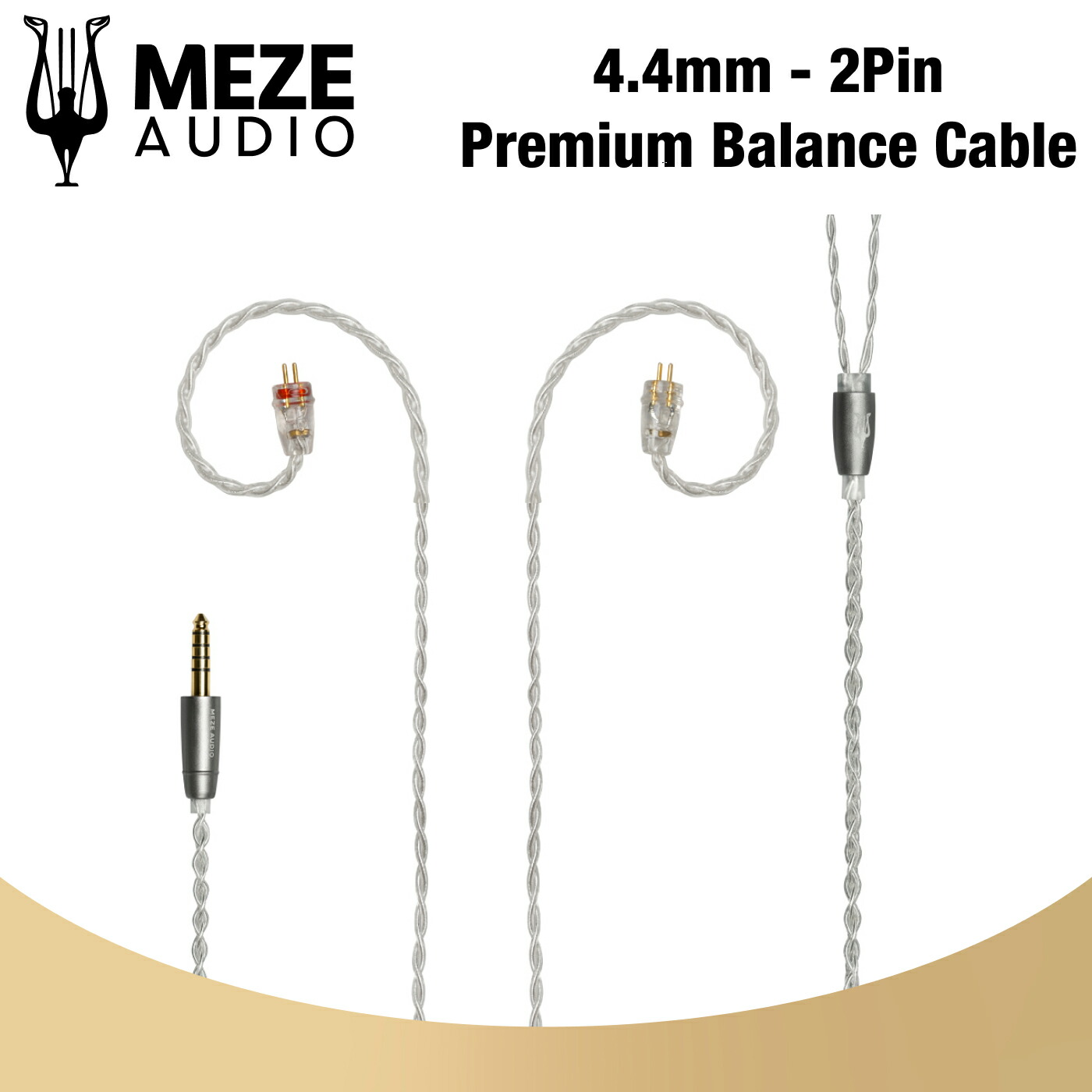 【楽天市場】Meze Audio ALBA 対応 4.4mm バランスケーブル M4.4-2PIN アップグレードケーブル メゼオーディオ ...