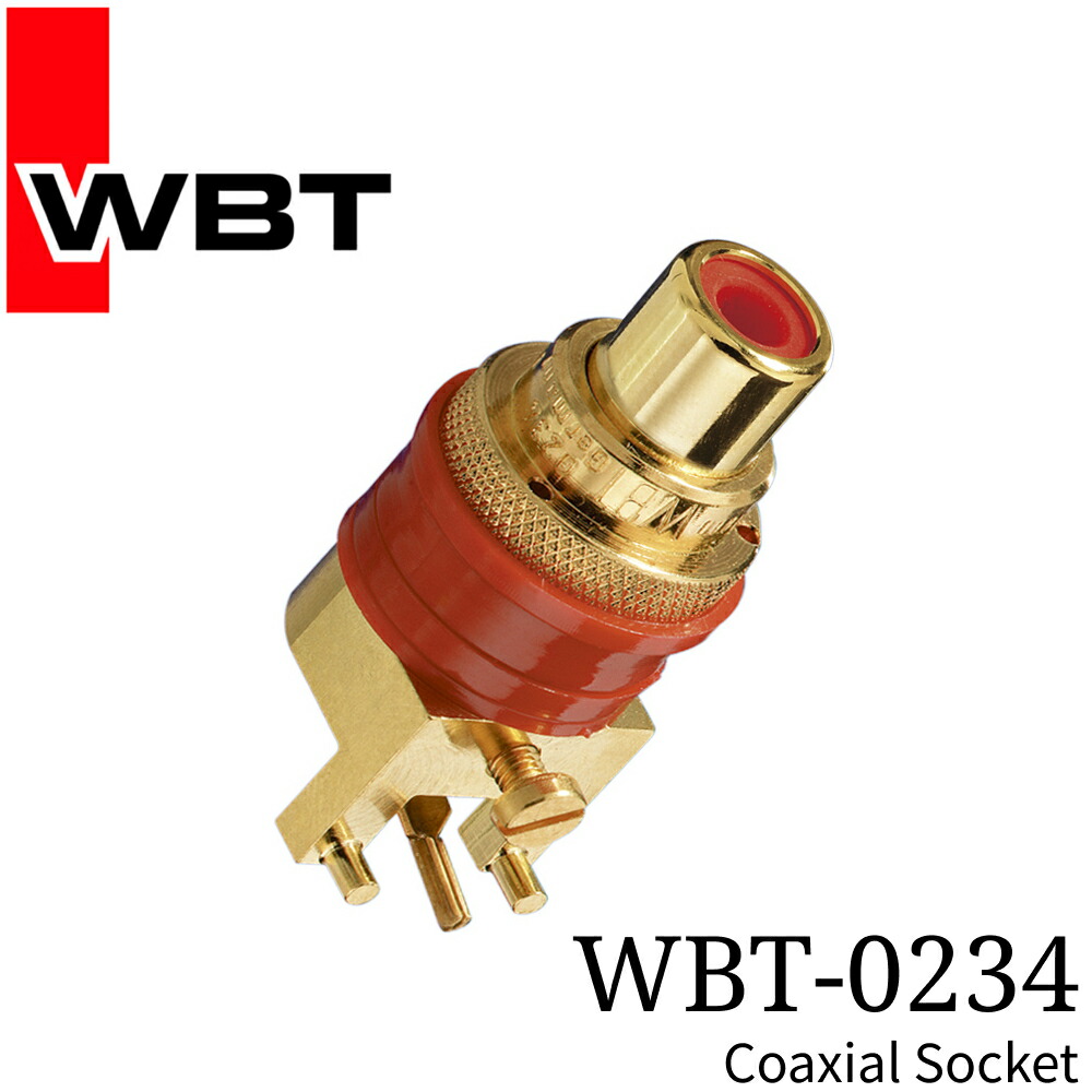 【楽天市場】WBT WBT-0234 RCA ソケットcoaxial 赤 白 2個セット ドイツ 正規代理店：KANJITSU DIRECT ...