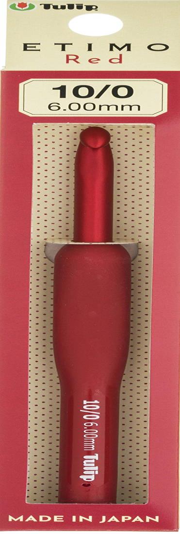 【楽天市場】かぎ針 『ETIMO Red(エティモレッド) クッショングリップ付きかぎ針 10/0号 』 Tulip チューリップ レッド ...