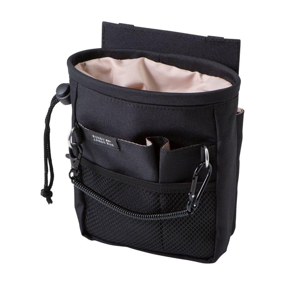 【楽天市場】クツワ エプロンバッグ 文具エプロンバッグ 巾着 BE024BK ブラック フリー：感花楽天市場店