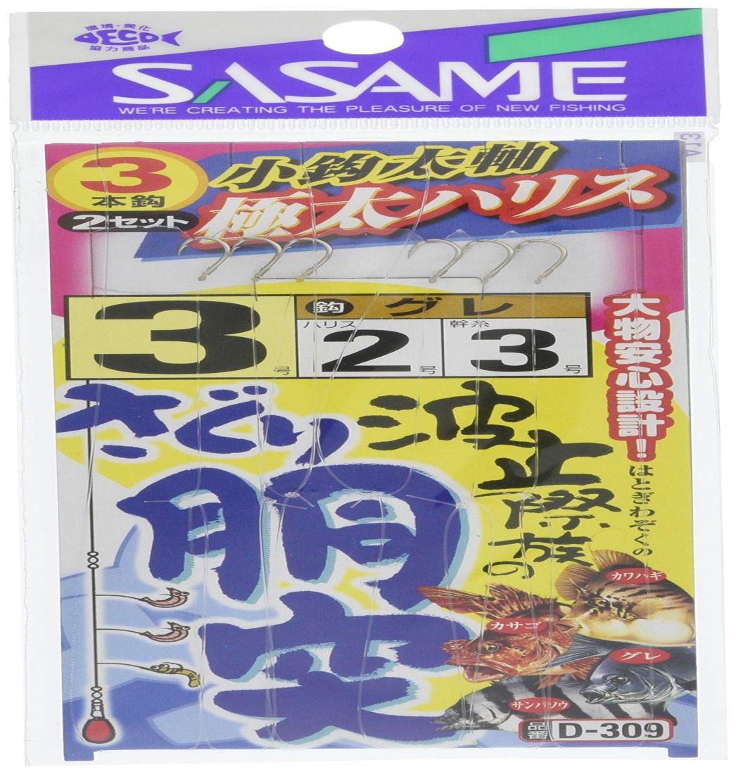 【楽天市場】ささめ針(SASAME) D-309 波止際族のさぐり胴突(極太ハリス)3号 D-309：感花楽天市場店