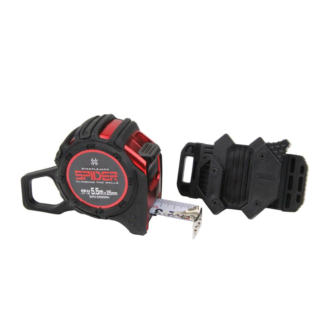 【楽天市場】SK11(エスケー11) SPIDER コンベックス マグ爪 5.5m×25mm メートル目盛 SPD-2555RH 回転セフホルダー付き：感花楽天市場店