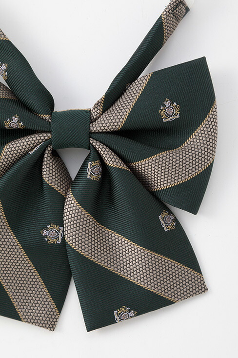 【楽天市場】【100円OFFクーポン＋P5倍 7/10(日)まで】 スクールリボン 制服 リボン 卒業式 入学式 女子 ストライプ エンジ グリーン ( 赤 緑 レディース 高校生 中学生 ...