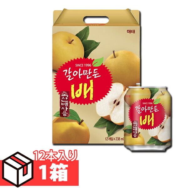 【楽天市場】[htb]梨ジュース（缶）238ml 1箱(150円×12個) 韓国飲み物 韓国食品 韓国飲料 韓国食材：韓国食品コスメ楽天市場店