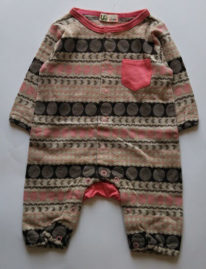 【楽天市場】日本製【ベビー】幾何柄ジャガードカバーオール：関西ベビー