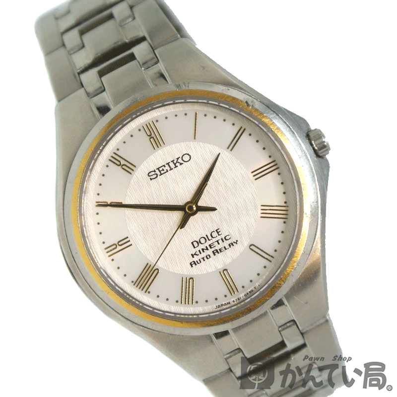 【楽天市場】SEIKO【セイコー】DOLCE ドルチェ KINETIC キネティック AUTO RELAY オートリレー 腕時計 自動巻き発電 ...