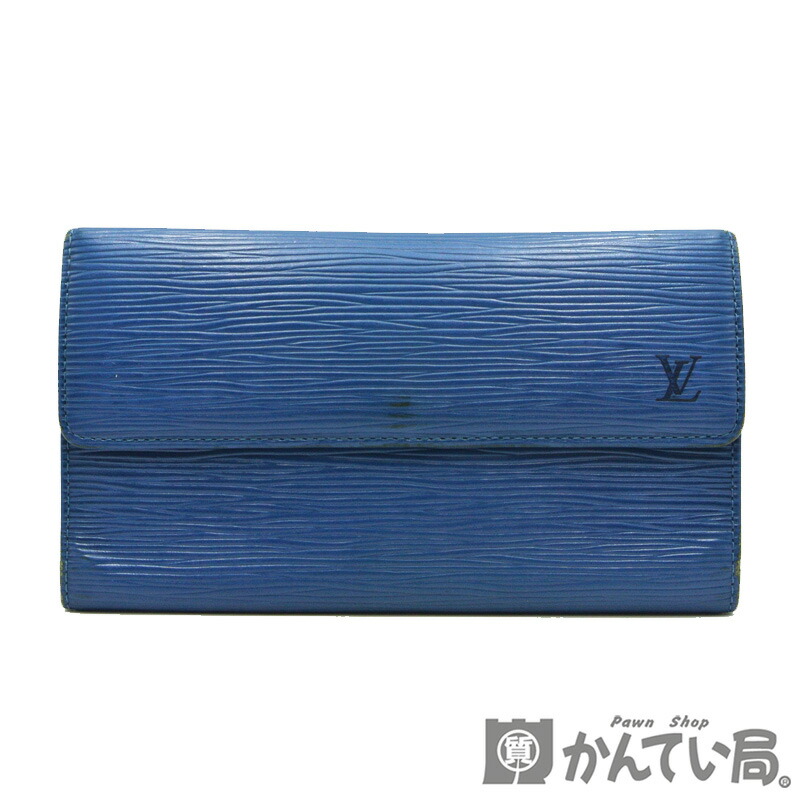 【楽天市場】LOUIS VUITTON 【ルイ ヴィトン】M63385 ポルトトレゾールインターナショナル エピ 三つ折り長財布 ブルー系 ウォレット【中古】USED-B【質屋かんてい局名古屋 ...