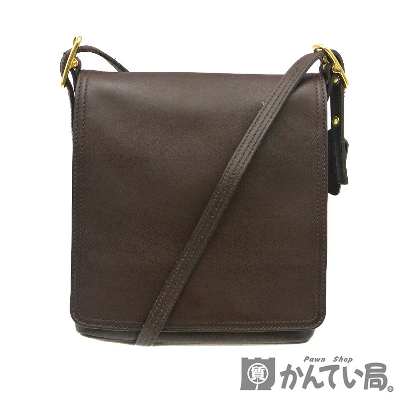 【楽天市場】COACH【コーチ】9821 ショルダーバッグ 斜め掛け レザー ゴールド金具 ダークブラウン系 鞄 レディース【中古】USED ...
