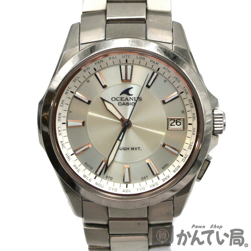 【楽天市場】CASIO【カシオ】オシアナス デイト ソーラー電波 腕時計 メンズ ウォッチ OCW-S100【中古】USED-B：かんてい局名古屋西店