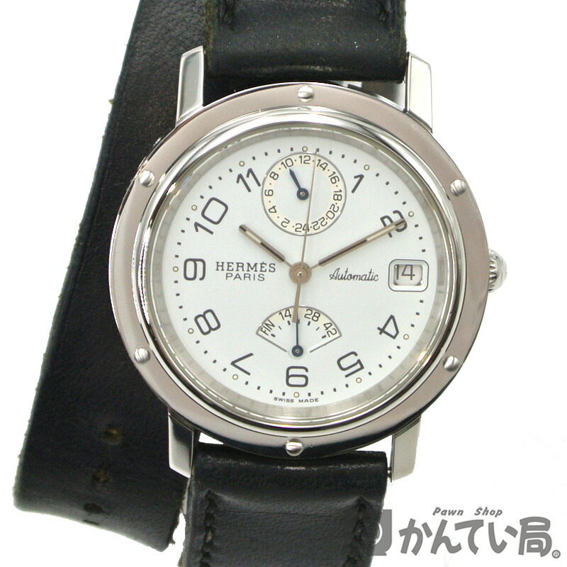 【楽天市場】HERMES【エルメス】CL5.710 クリッパー パワー リザーブ 自動巻き 腕時計 デイト SS ステンレス ウォッチ メンズ ...