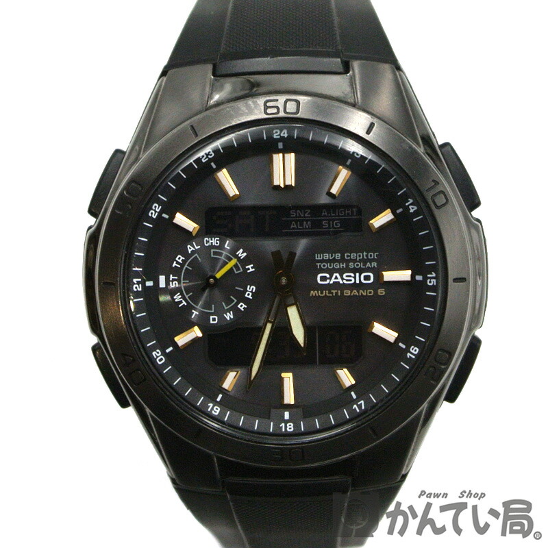 【楽天市場】CASIO【カシオ】ウェーブセプター ソーラー電波 腕時計 ブラック デジアナ メンズ ウォッチ WVA-M650B-1AJF ...