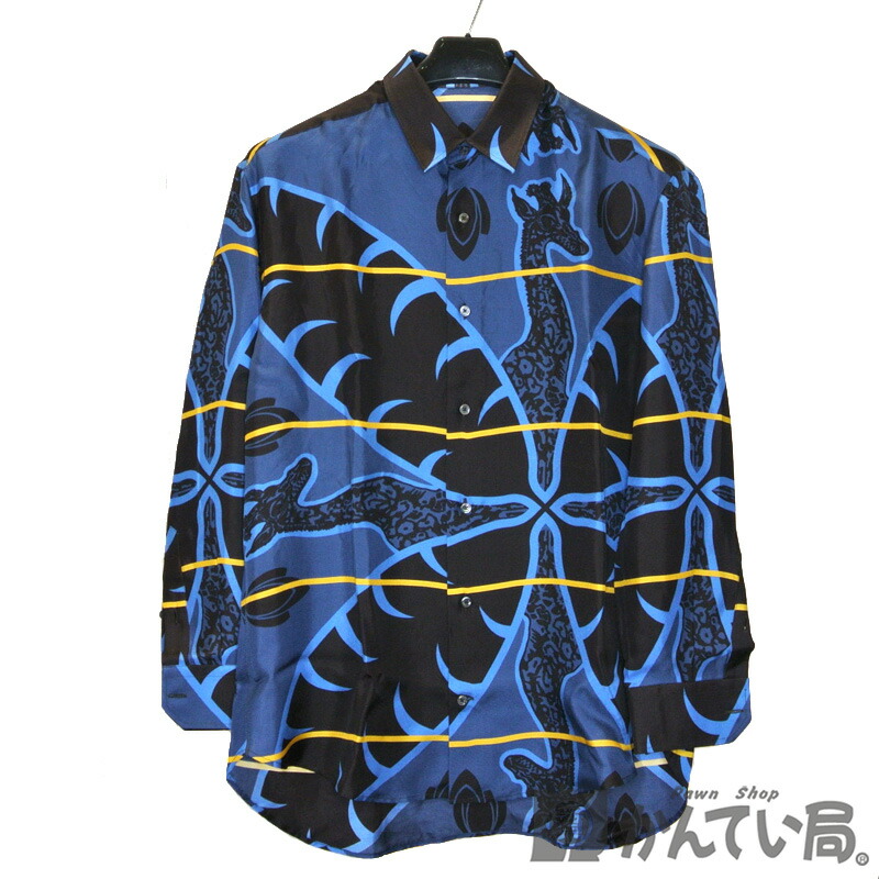 【楽天市場】LOUIS VUITTON【ルイ・ヴィトン】シャツ 長袖 チャップマンブラザーズ アニマル 総柄 シルク サイズ：XL メンズ ...