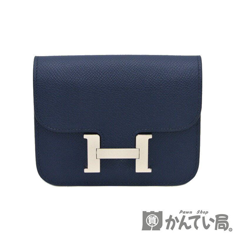 【楽天市場】HERMES【エルメス】コンスタンス スリム ネイビー系 エプソン シルバー金具 B刻 2023年 財布【中古】USED-AB ...