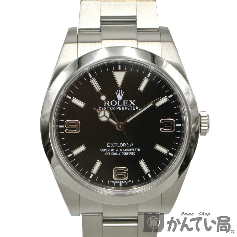 【楽天市場】ROLEX【ロレックス】エクスプローラー1 214270 ランダム番 自動巻き 腕時計 ブラック文字盤 シルバー SS メンズ ...