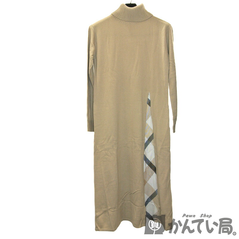 【楽天市場】CRESTBRIDGE【クレストブリッジ】ニットワンピース タートルネック チェック ベージュ系 サイズ：M レディース【中古 ...