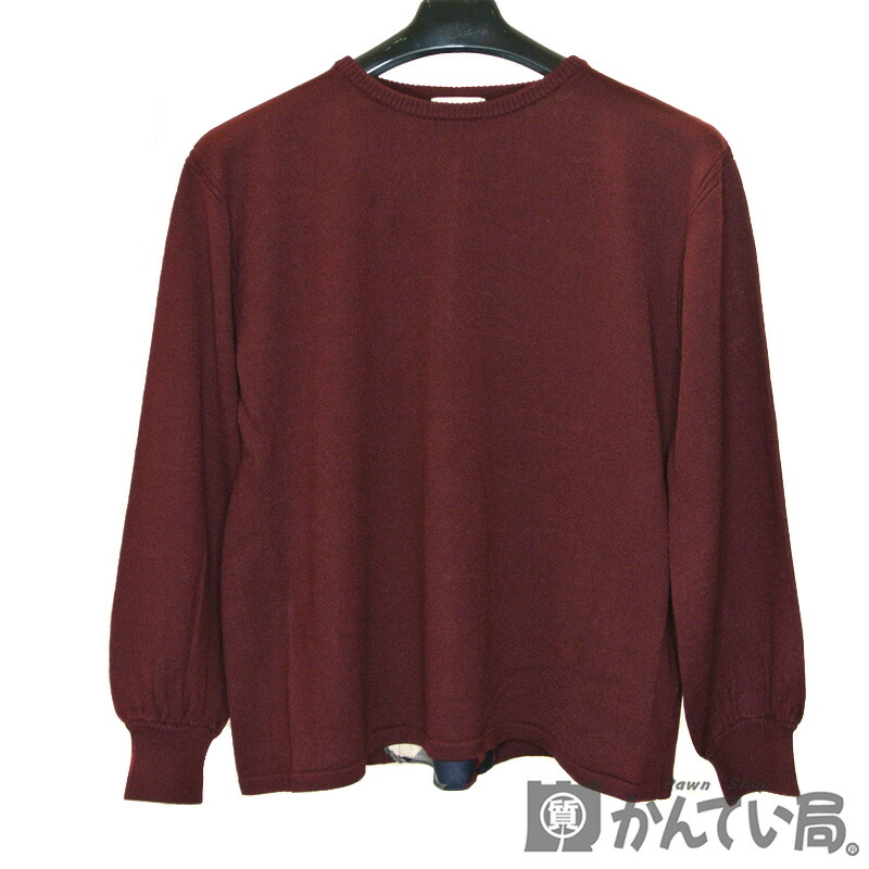 【楽天市場】CRESTBRIDGE【クレストブリッジ】ニット セーター 長袖 ボルドー系 チェック サイズ：M レディース【未使用品】USED ...