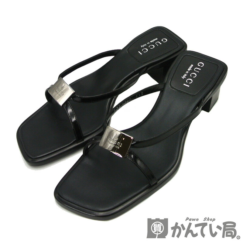 【楽天市場】GUCCI【グッチ】サンダル ブラック 表記サイズ：5 1/2 B レザー レディース 106 1267【中古】USED-A ...