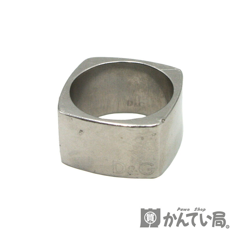【楽天市場】DOLCE＆GABBANA【ドルチェ＆ガッバーナ】ドルガバ スクエア リング D&G 指輪 約20.5号 シルバー アクセサリー ...