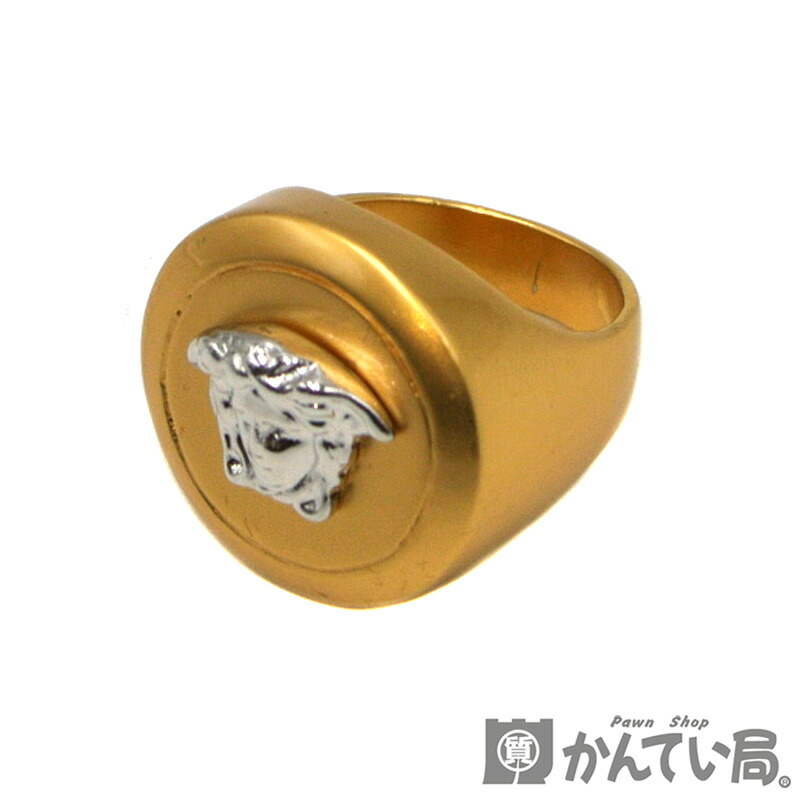 【楽天市場】GIANNI VERSACE【ジャン二 ベルサーチ】メデューサ リング ゴールド シルバー 指輪 約17号 アクセサリー【中古 ...