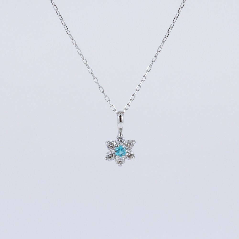 【楽天市場】【新品】Pt850パライバトルマリンネックレス チェーンサイズ約44cm Pt850/P0.01ct/D0.08ct プラチナ アクセサリー 宝石 ジュエリー 質屋 かんてい局 ...