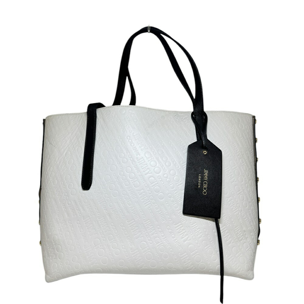 【楽天市場】JIMMY CHOO【ジミーチュウ】ツイストイーストウエストトートバック ツイストイーストウエストトートバック レザー ホワイト ...