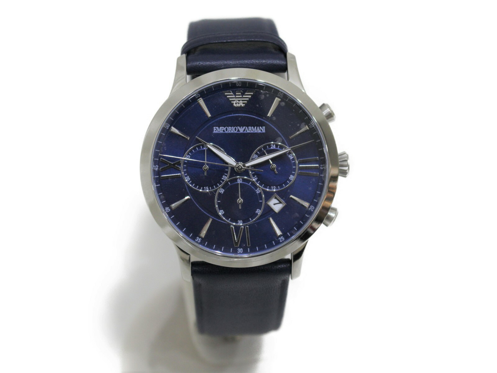 【楽天市場】EMPORIO ARMANI エンポリオ・アルマーニ クォーツ腕時計 AR11226 SS ステンレススチール 革ベルト クォーツ ...