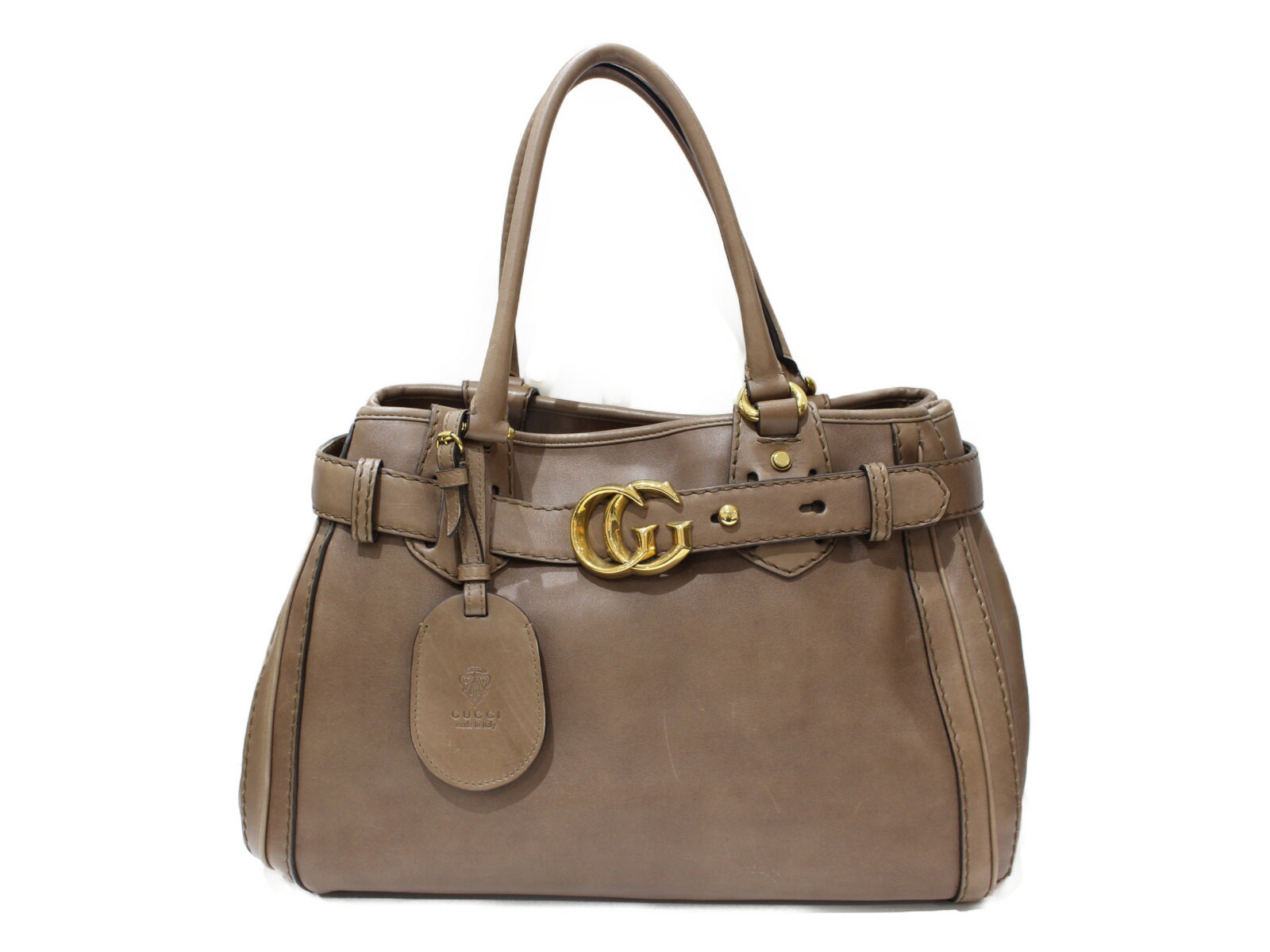 【楽天市場】GUCCI グッチ GGランニング トートバッグ 247183 ブラウン ゴールド金具 レザー レディース メンズ ユニセックス ...