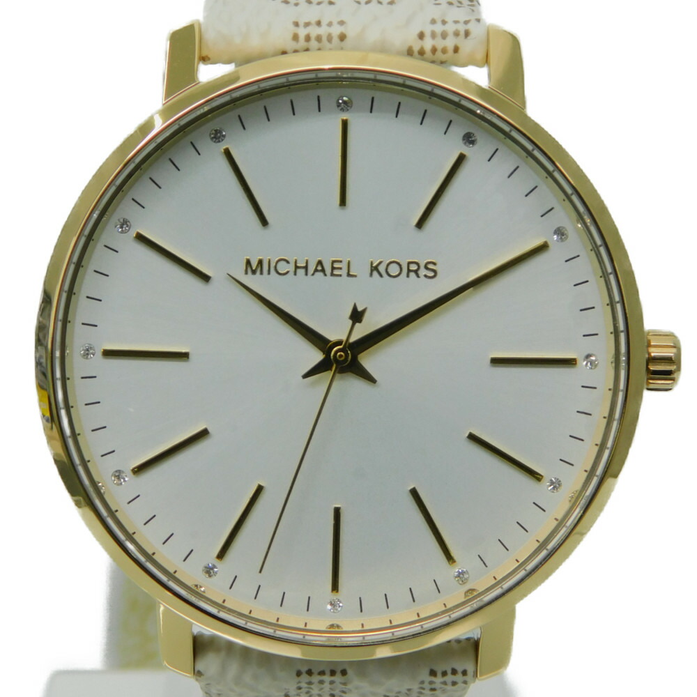 【楽天市場】【箱あり】MICHAEL KORS マイケルコース PYPER パイパー MK2858 クォーツ SS ステンレススチール 革 ...