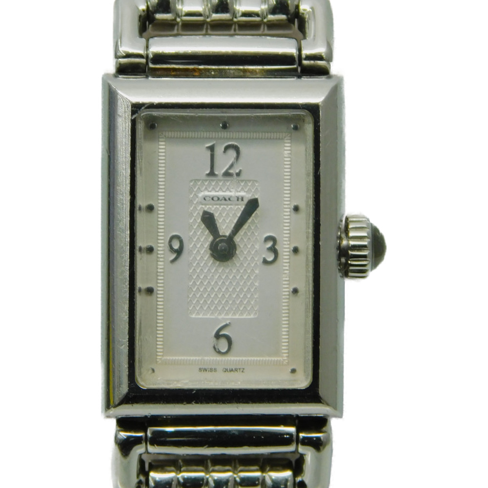 【楽天市場】【箱あり】COACH コーチ 0820 クォーツ SS ステンレススチール シルバー ホワイト文字盤 レディース 腕時計【中古 ...