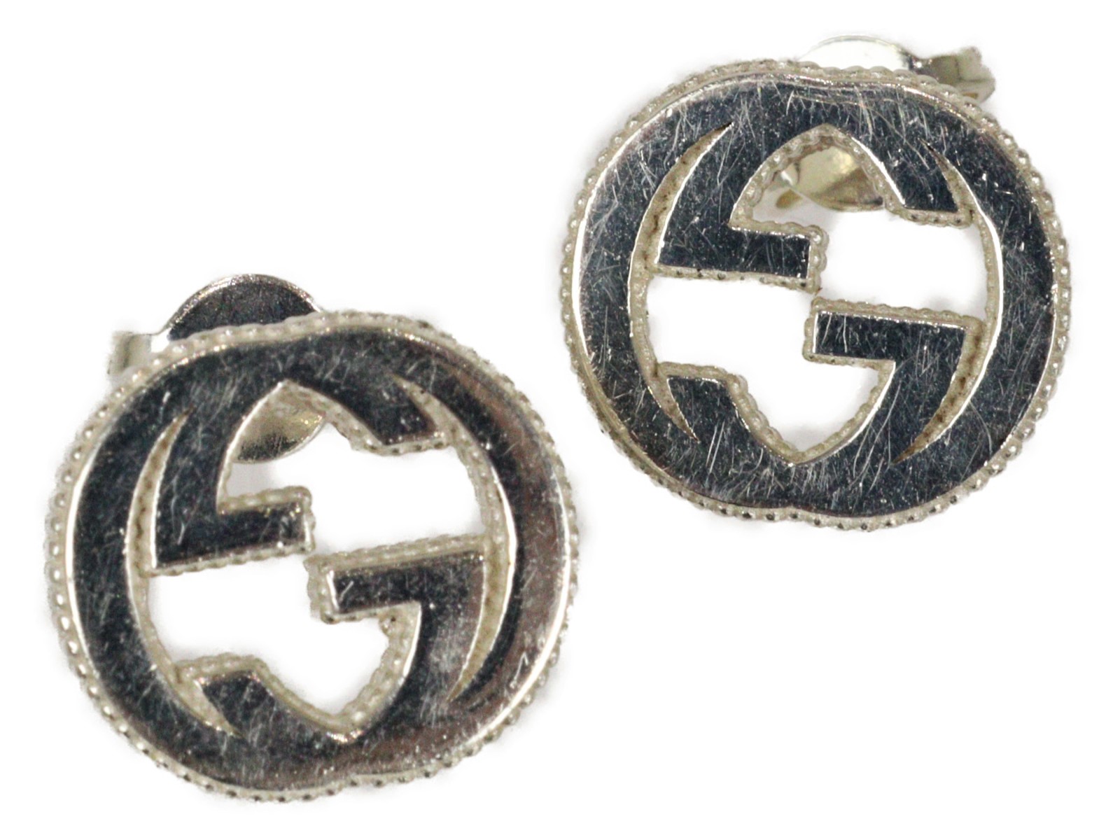 【楽天市場】GUCCI グッチ インターロッキングGシルバーピアス Ag925刻印 アクセサリー ジュエリー メンズ 【中古】松前R56号店：かんてい局松前R56号店