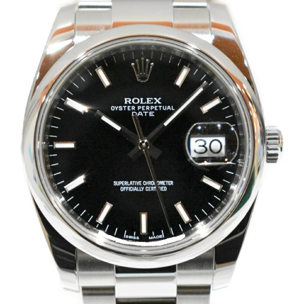 【楽天市場】【箱・ギャラあり】ROLEXオイスターパーペチュアルデイト 115200 ランダム ステンレススチール 黒文字盤 自動巻き 腕時計 ...