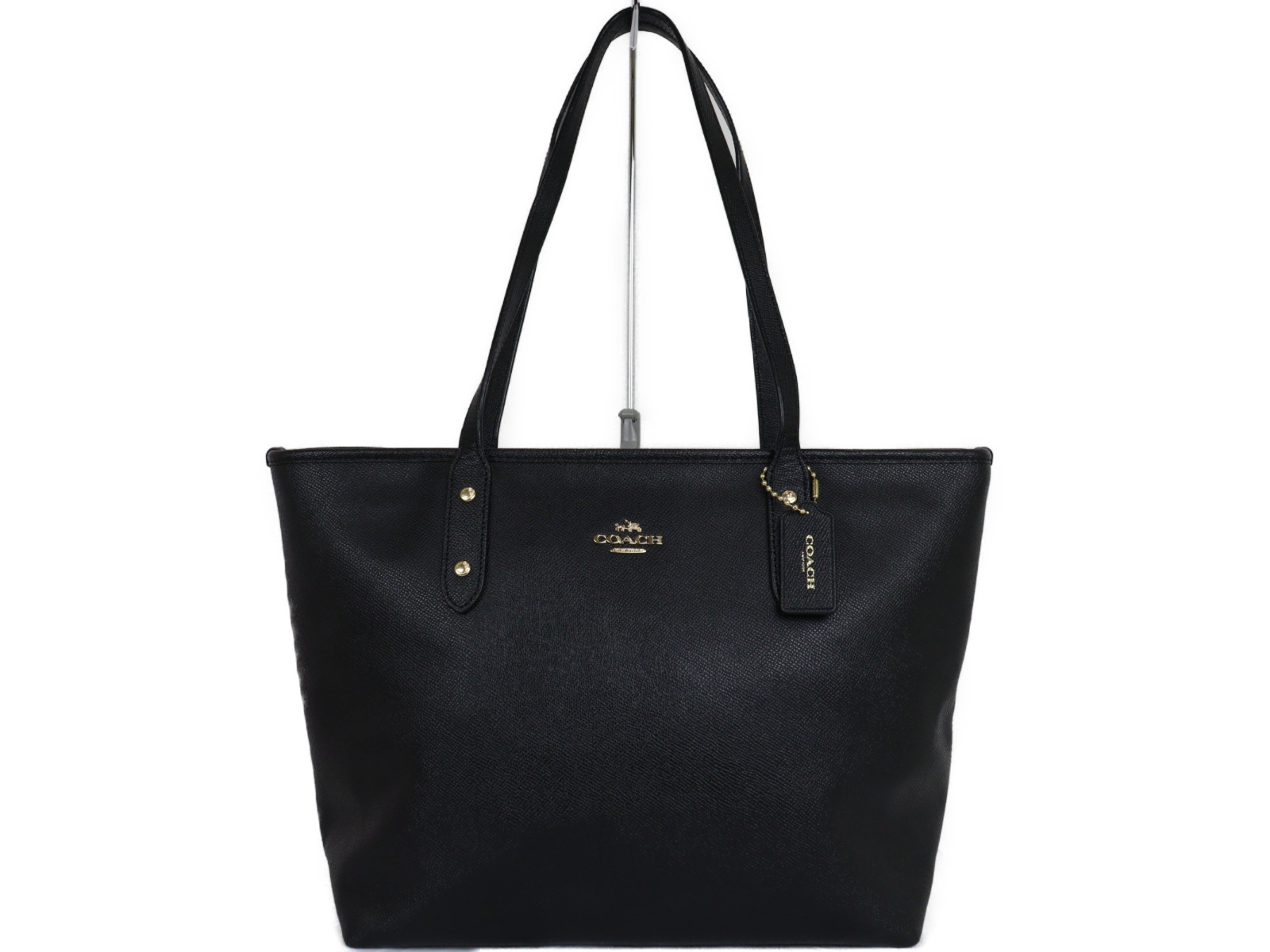 【楽天市場】COACH コーチ トートバッグ F58846 ブラック レザー シンプル レディース ギフト プレゼント包装可【中古】松前R56号店：かんてい局松前R56号店