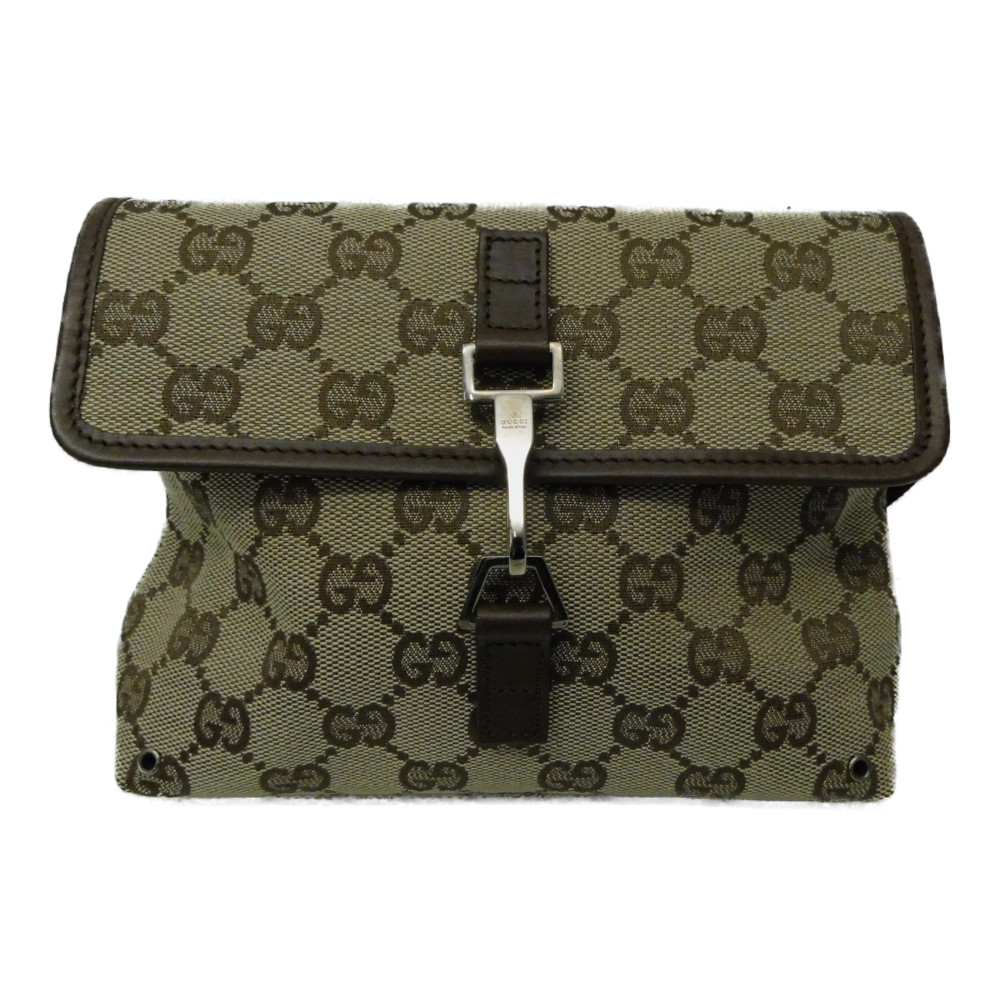 【楽天市場】GUCCI グッチ ボディバッグ 92543 GGキャンバスウエストポーチ ベージュ ブラウン キャンバス ウエストポーチ ...