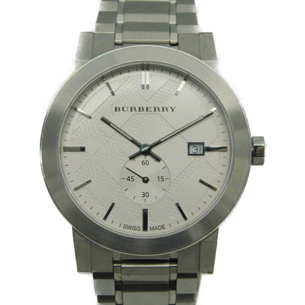 【楽天市場】【電池交換済み】BERBERRY バーバリー THE CITY ザ シティー BU9900 クオーツ 日付表示 50m防水 SS ...