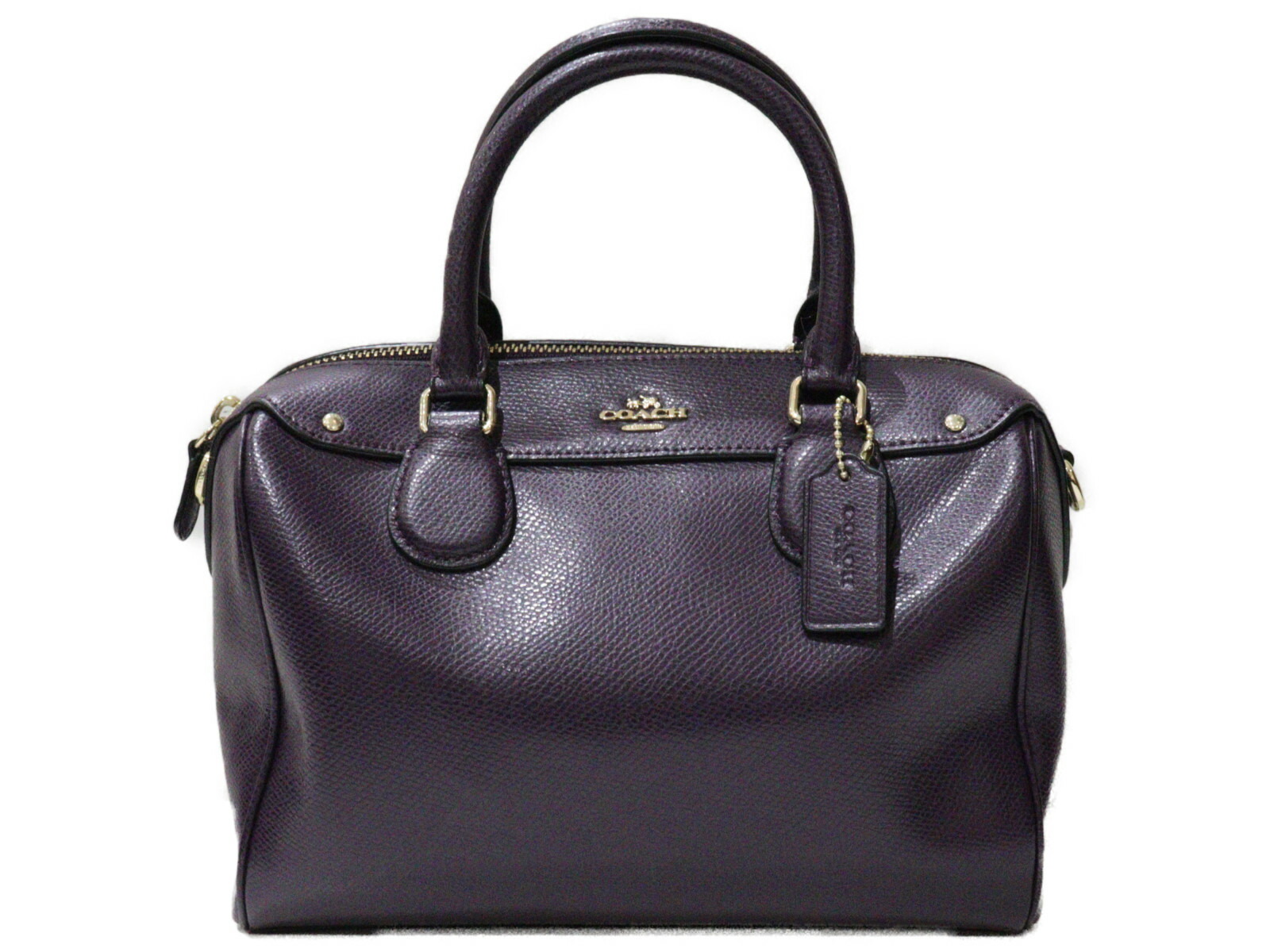 【楽天市場】COACH コーチ 2WAYミニボストンバッグ ハンドバッグ ショルダーバッグ F36624 パープル 紫 レディース ギフト プレゼント包装可【中古】松前R56号店：かんてい局 ...