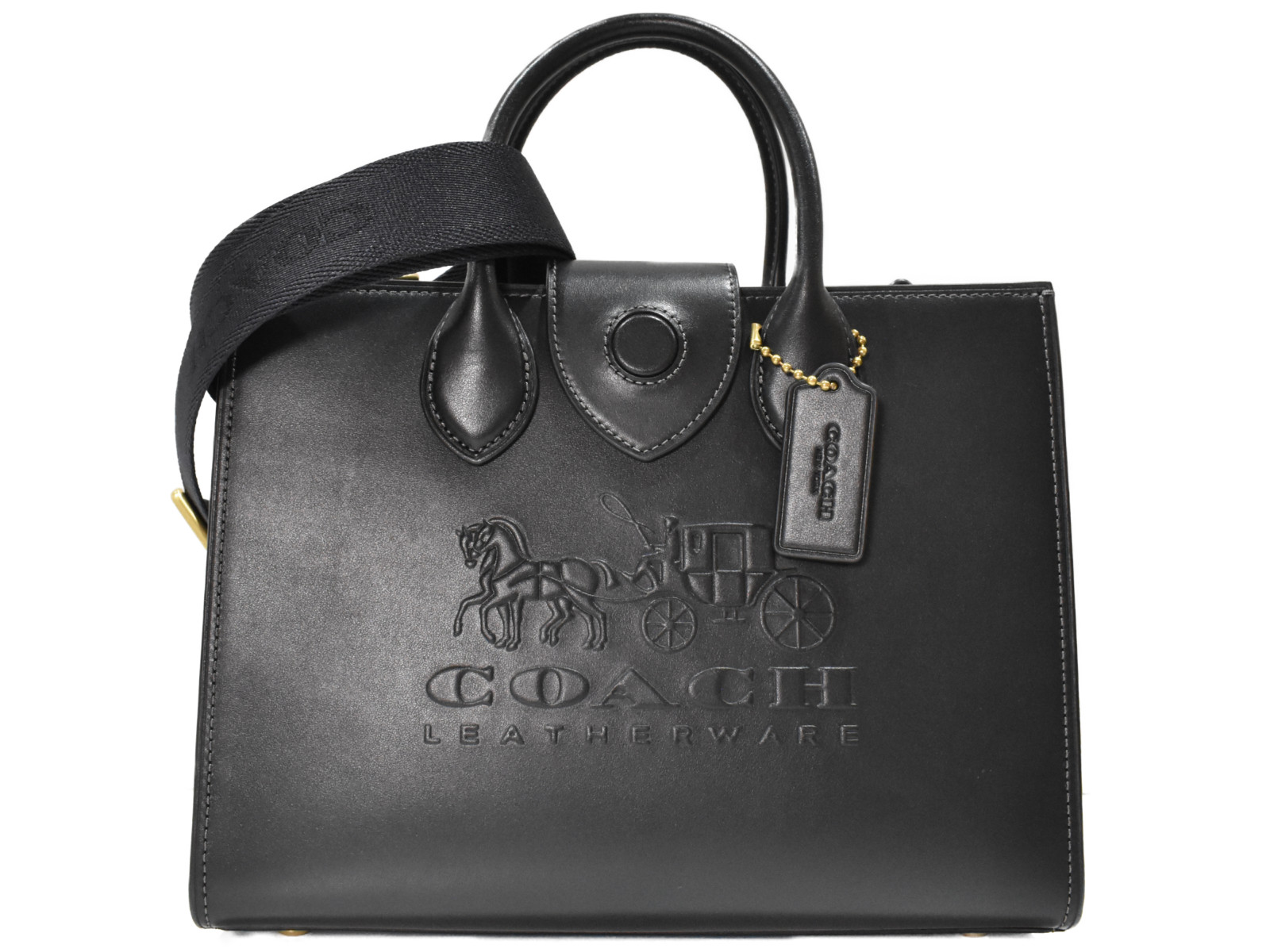 【楽天市場】【特上品☆】【箱・布袋あり】COACH コーチ エーストート26 CR681 ブラック ショルダーストラップ付 リファインドカーフレザー 2WAY ハンドバッグ ショルダーバッグ ...