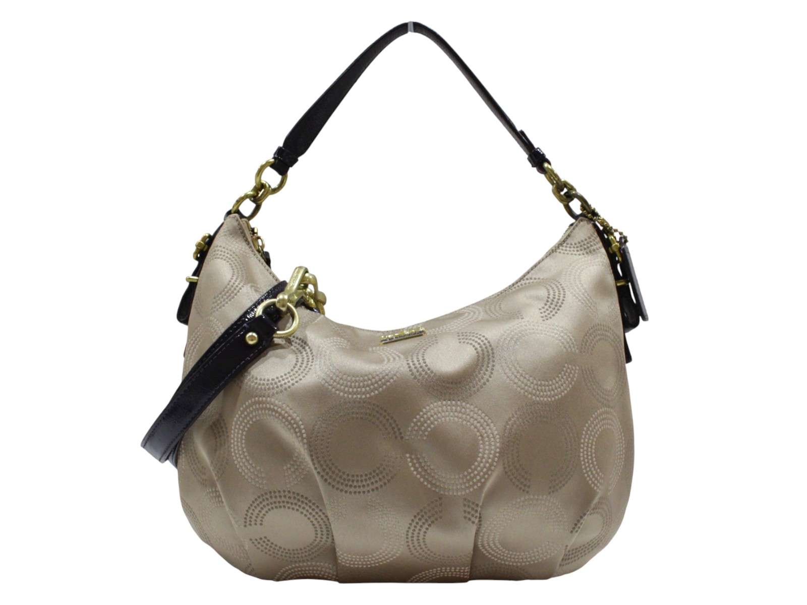 【楽天市場】【布袋・ショルダーストラップあり】COACH コーチ 2WAYショルダーバッグ 15929 ハンドバッグ キャンバス×レザー ...