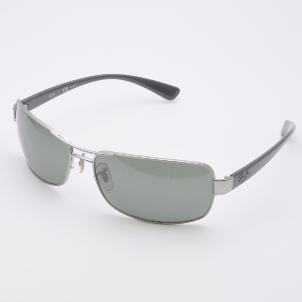 【楽天市場】Ray-Ban レイバン RB3379 サングラス ポリッシュ ガンメタル グリーン シルバー 64 15 3P メガネ 眼鏡 ...