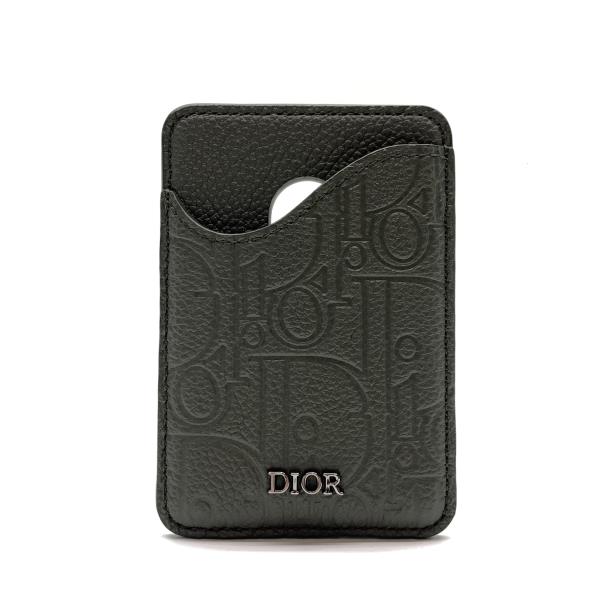 【楽天市場】ほぼ未使用 Dior ディオール SADDLE サドル マグネットカードホルダー グラビティ レザー カーキ カードケース ...