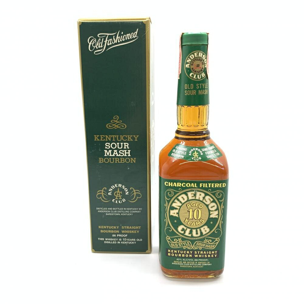 【楽天市場】ANDERSON CLUB アンダーソンクラブ 10年 バーボンウイスキー Bourbon whisky アルコール 43 ...