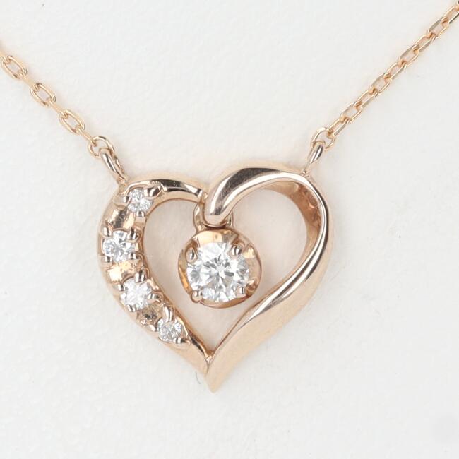 【楽天市場】ヴァンドーム青山【VENDOME AOYAMA】K18PG ダイヤモンドネックレス 約1.4g/約40cm ハートモチーフ ピンクゴールド ギフト ブランド プレゼント 贈り物 お ...