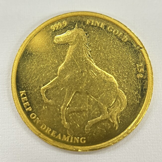 【楽天市場】K24 スターホースコイン 約2.5g ホース 馬 資産 コレクション 地金 gold 猫 24金 純金 ユニセックス 馬蹄 SWISS MADE 【中古】t：質屋かんてい局つくば ...