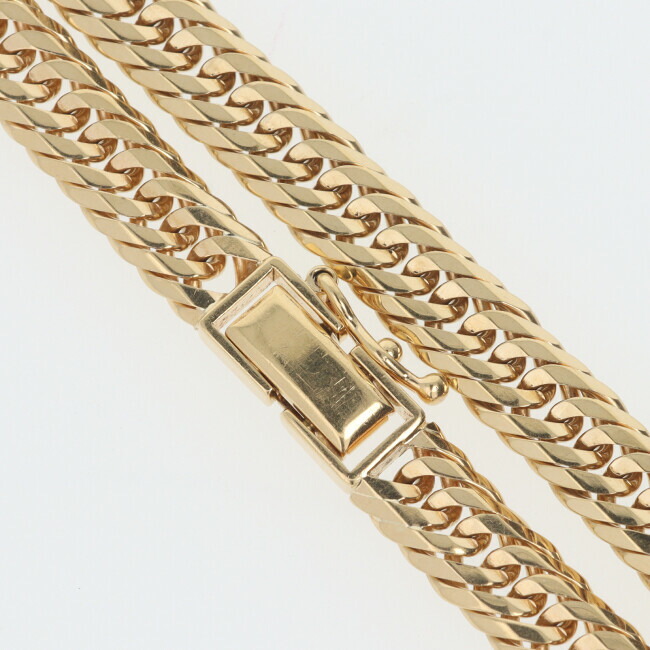 中古 喜平 K18 12面トリプル 12.5g 50cm ネックレス - nimfomane.com