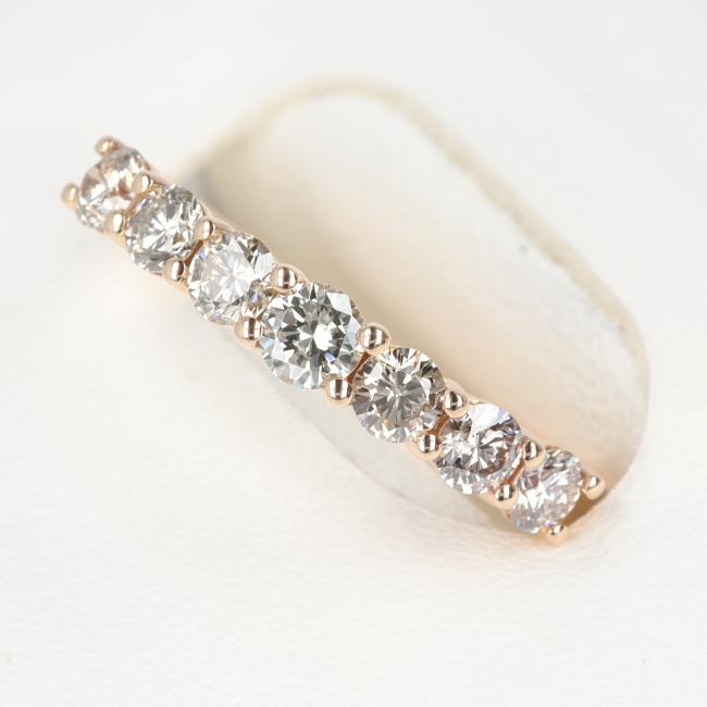 【楽天市場】K18 ハーフエタニティダイヤモンドリング D0.70ct 約2.4g/約8号 ゴールド Gold JEWELRY 貴金属 指輪 レディース/女性【中古】h：質屋かんてい局つくば ...